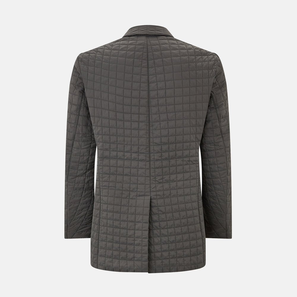 Fulham Shadow Grey Single-Breasted Quilted Blazer – Turnbull & Asser