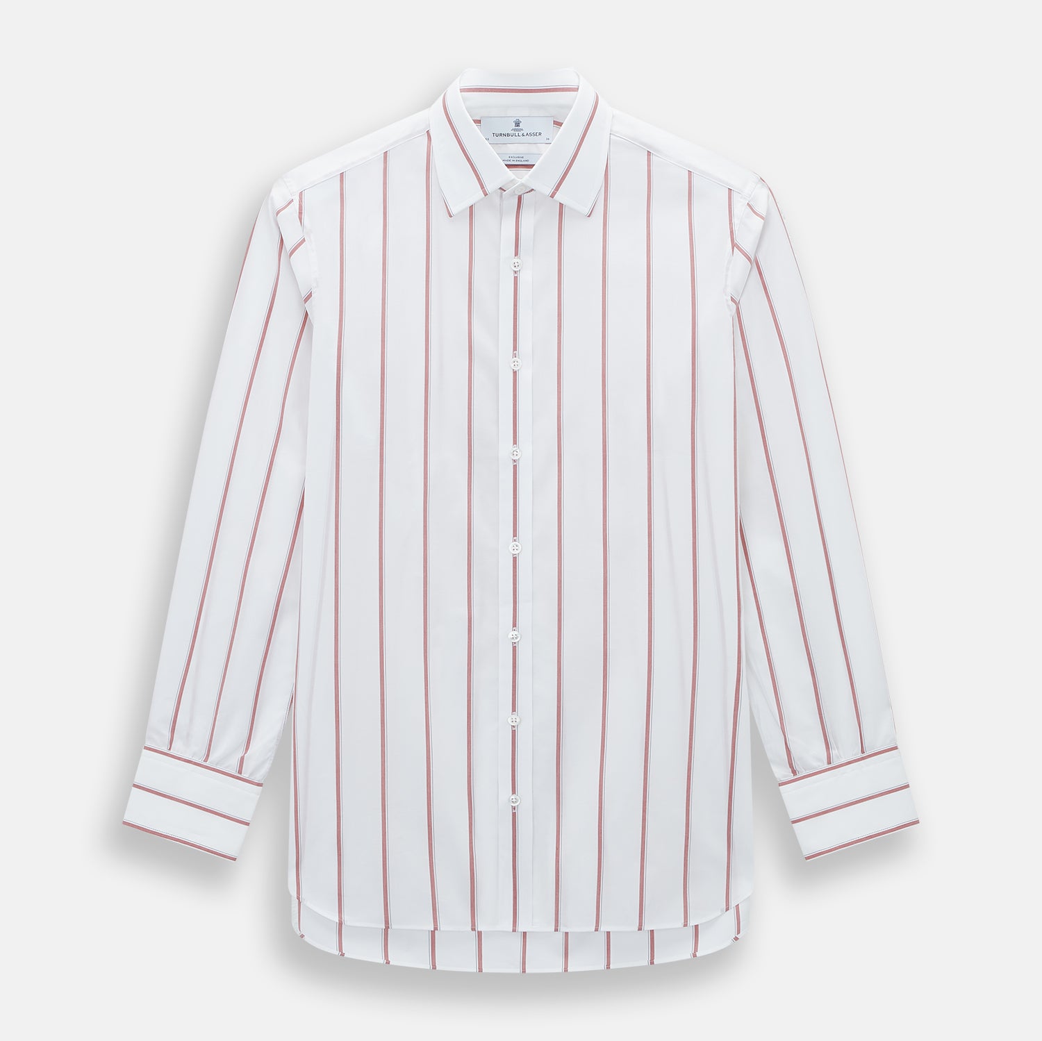 Dark Red Track Stripe Mayfair Shirt – Turnbull & Asser UK