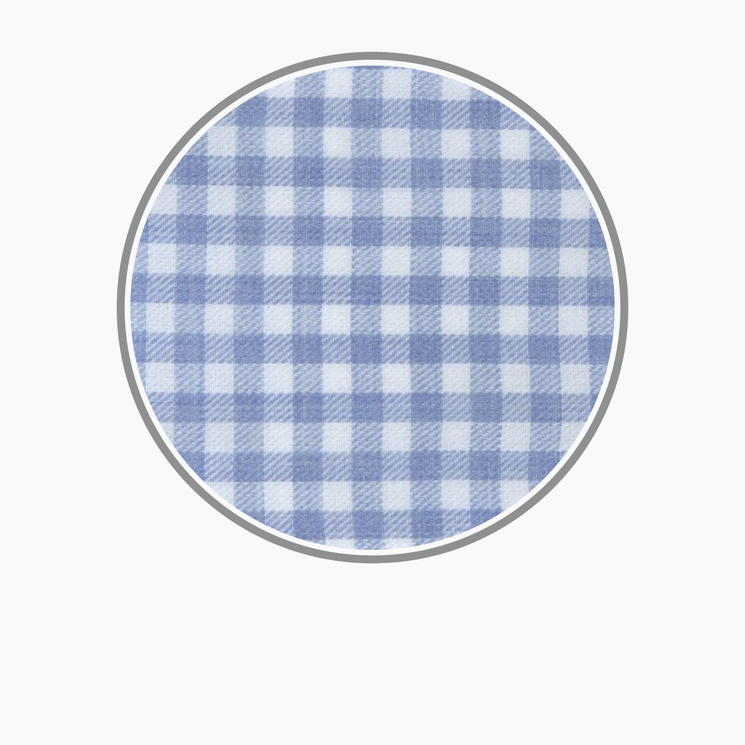 Light Blue Gingham Cotton Fabric | Turnbull & Asser
